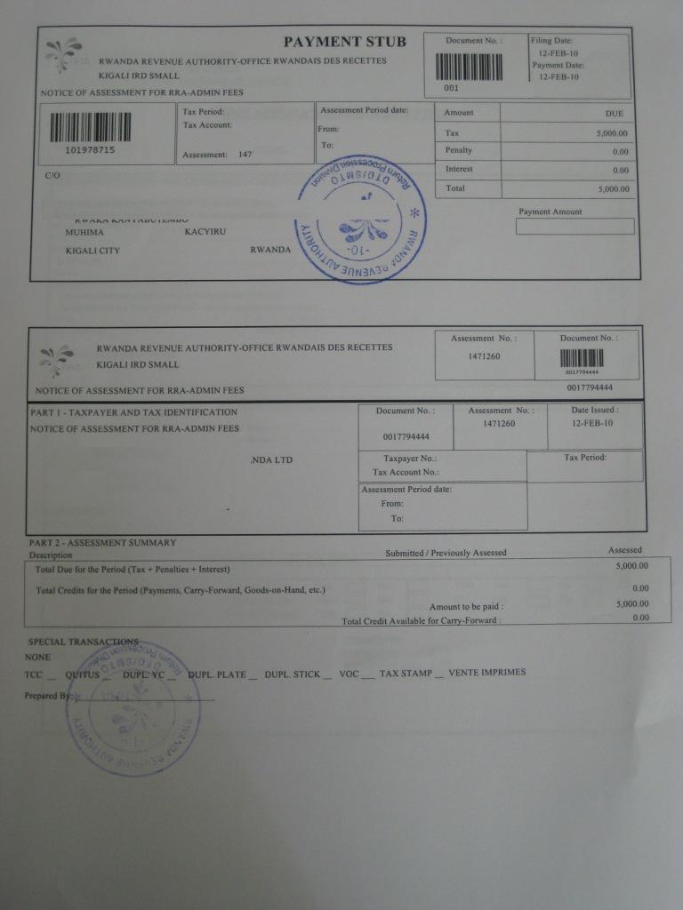 Business Procedures In Rwanda